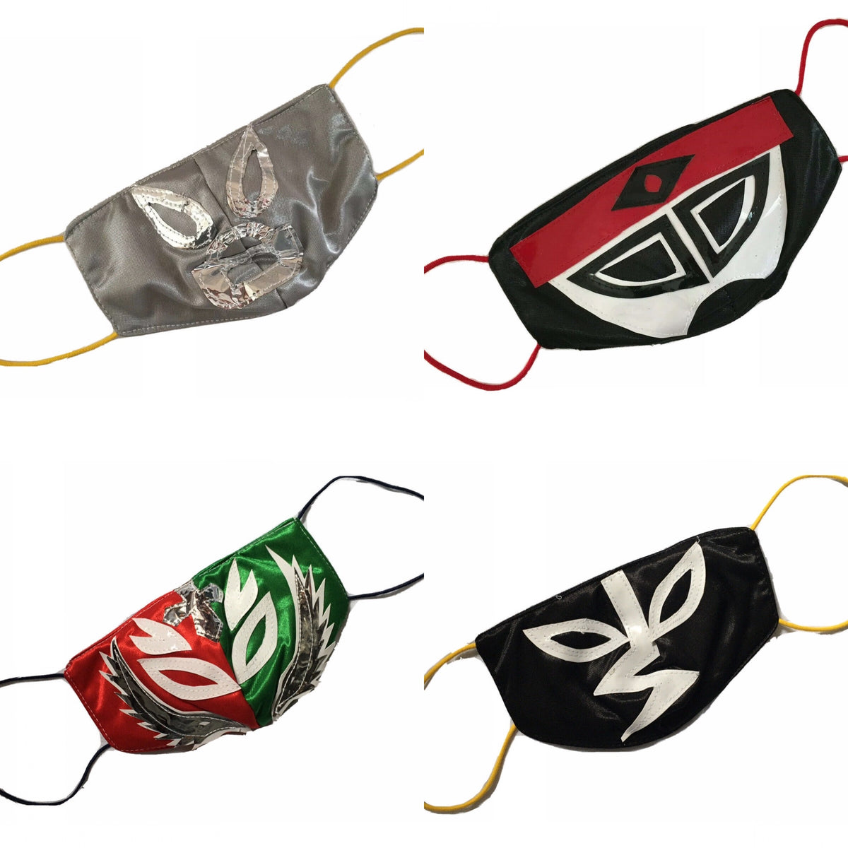 Package of 10 Handmade Mexican Lucha Libre Face Masks - Variety Pack ...